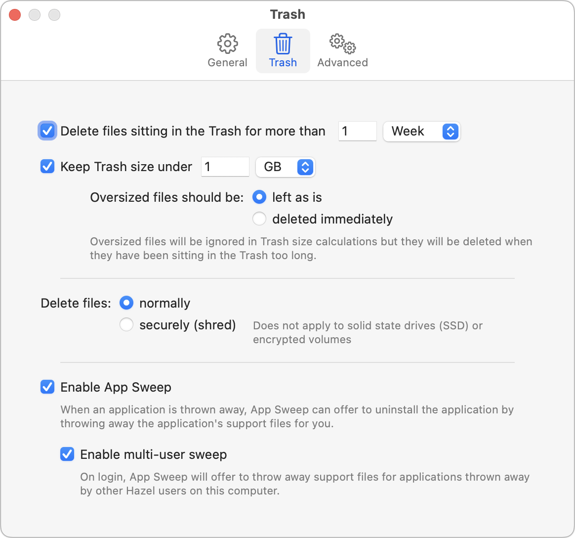 Manage Your Trash – Noodlesoft